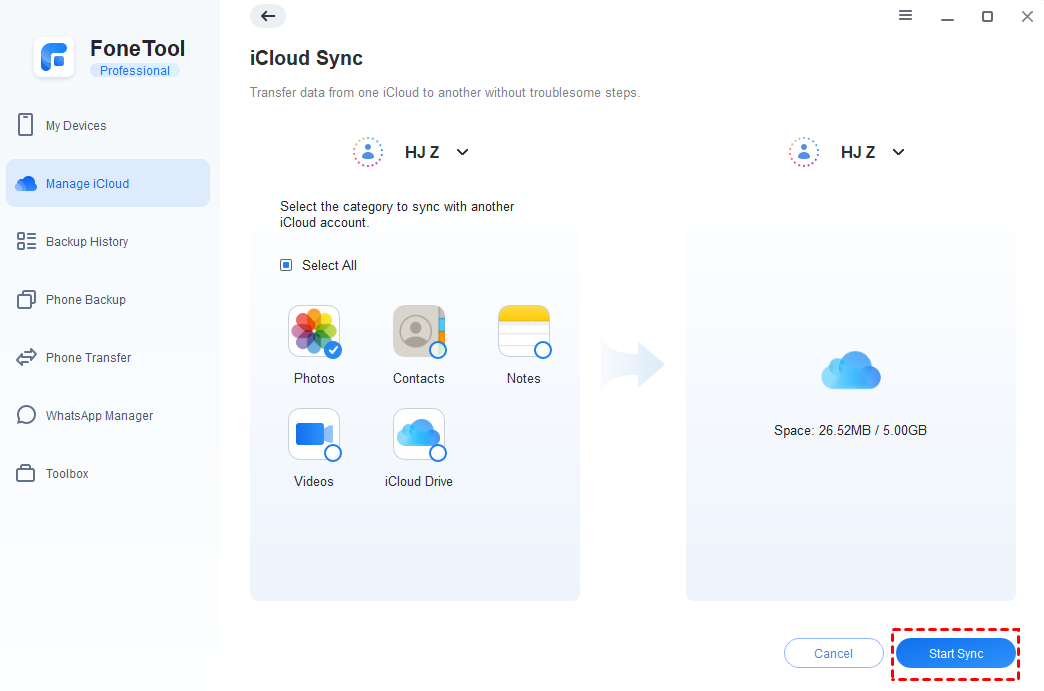 Manage iCloud