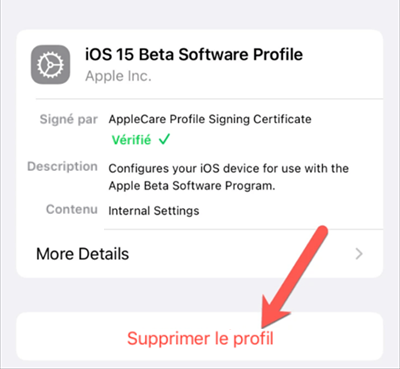 Comment revenir à une version antérieure iOS sur iPhone